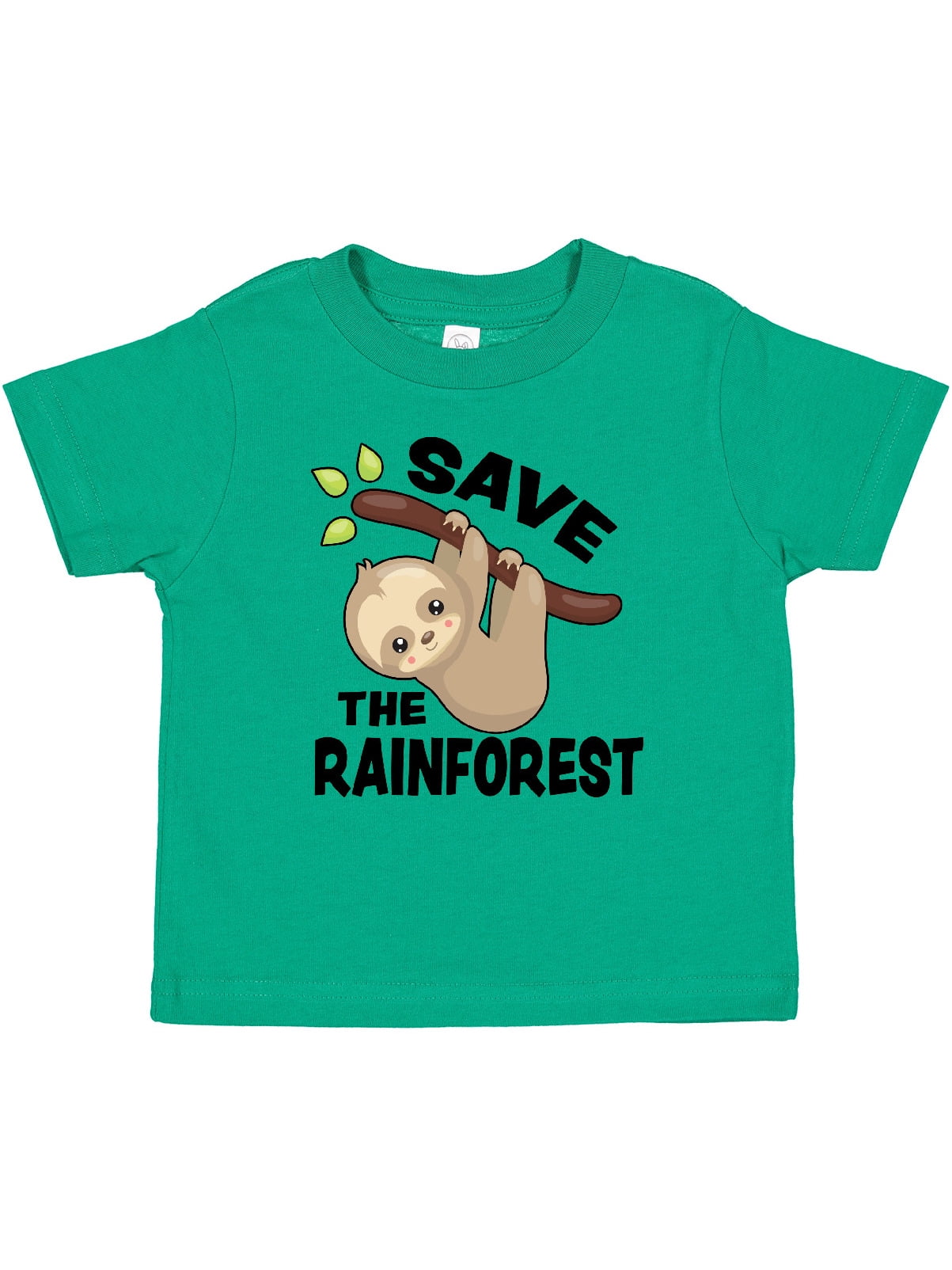 Inktastic Save the Rainforest with Cute Baby Sloth Boys or Girls Baby T ...