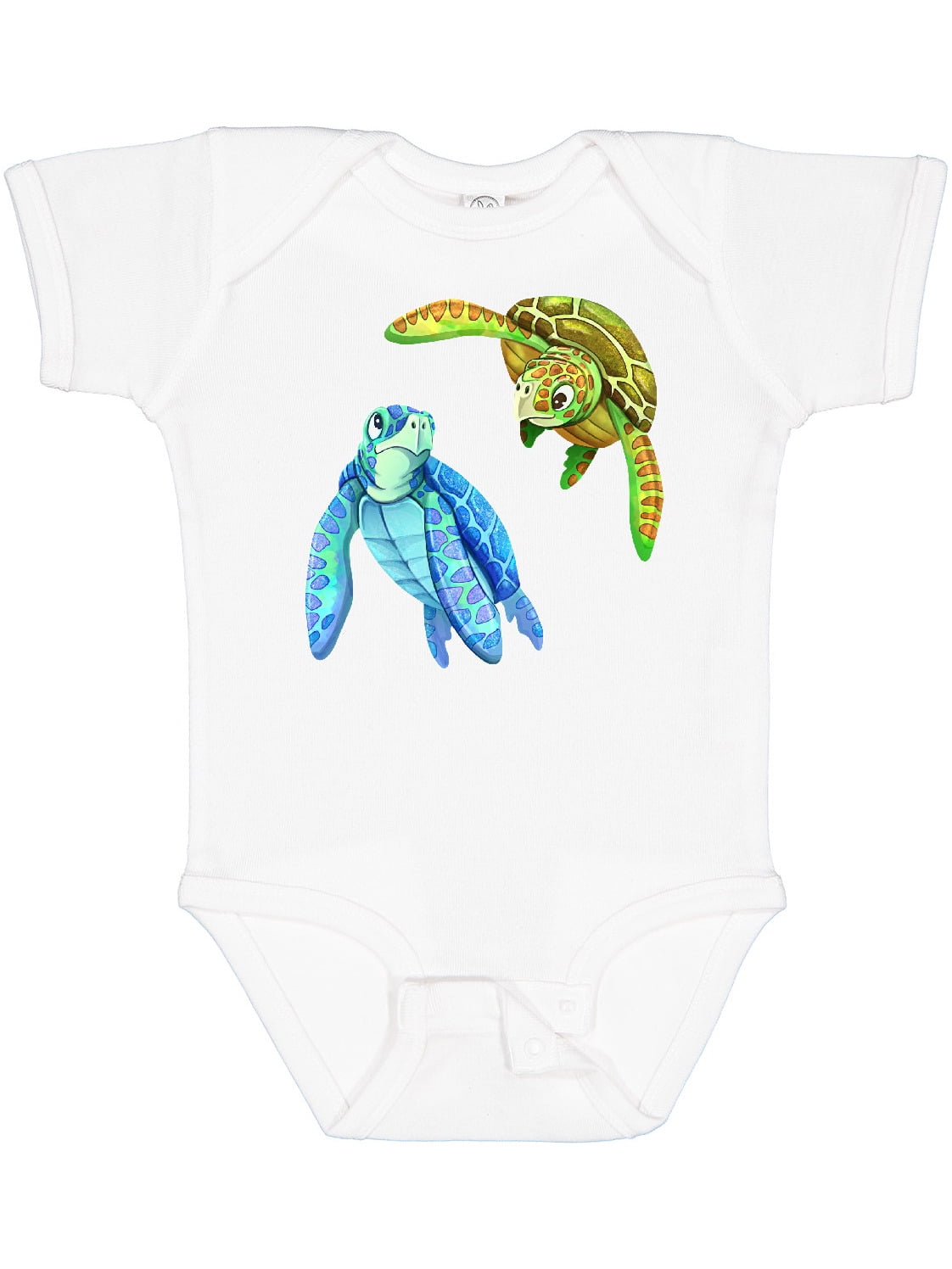 Inktastic Sea Turtles Swimming Together Boys or Girls Baby Bodysuit - Walmart.com
