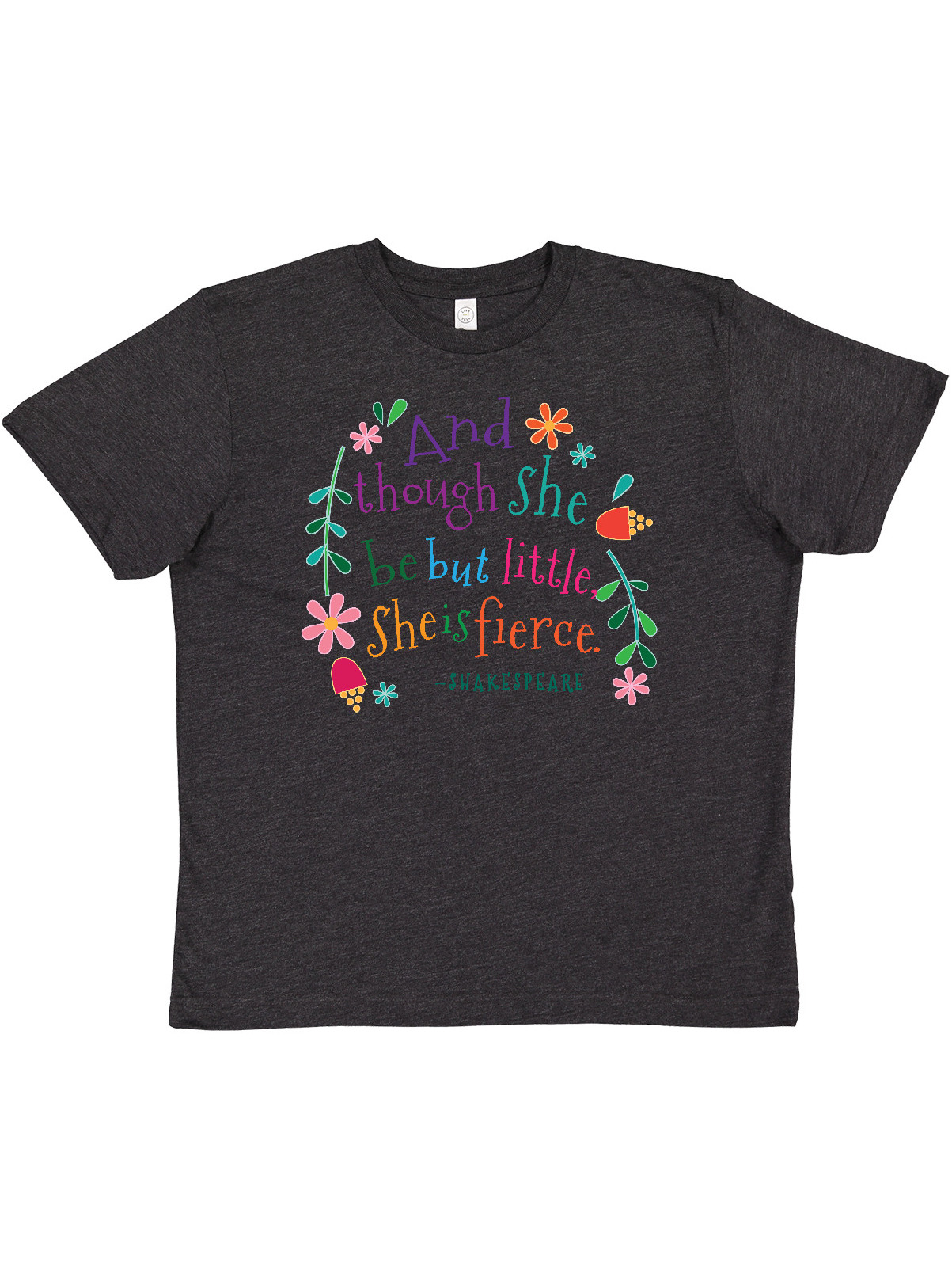 Inktastic She is Fierce Funny Shakespeare Quote Youth T-Shirt - Walmart.com