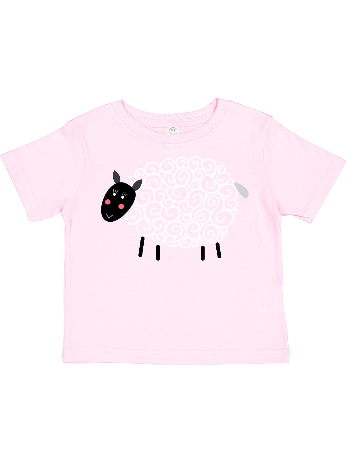 Inktastic Sheep Curly Wool Lamb Cute Boys or Girls Toddler T-Shirt ...