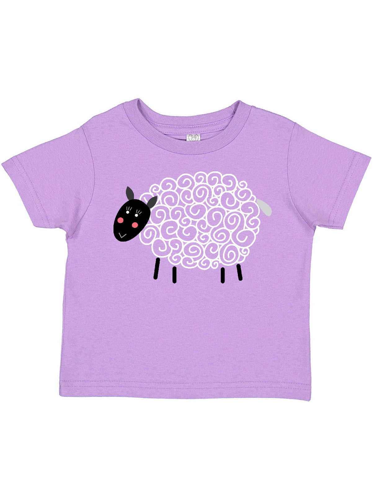 Inktastic Sheep Curly Wool Lamb Cute Boys or Girls Toddler T-Shirt ...