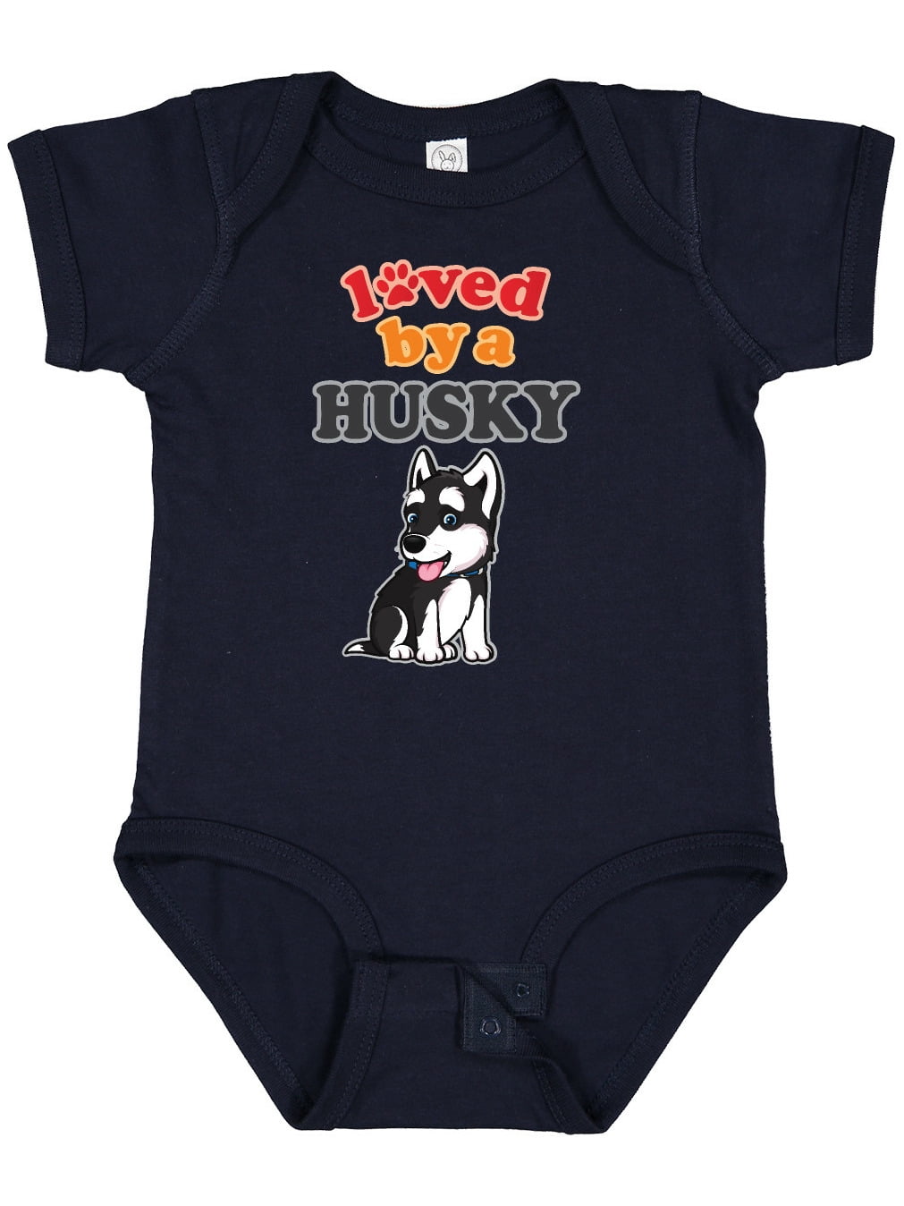 Inktastic Siberian Husky Dog Puppy Boys or Girls Baby Bodysuit ...