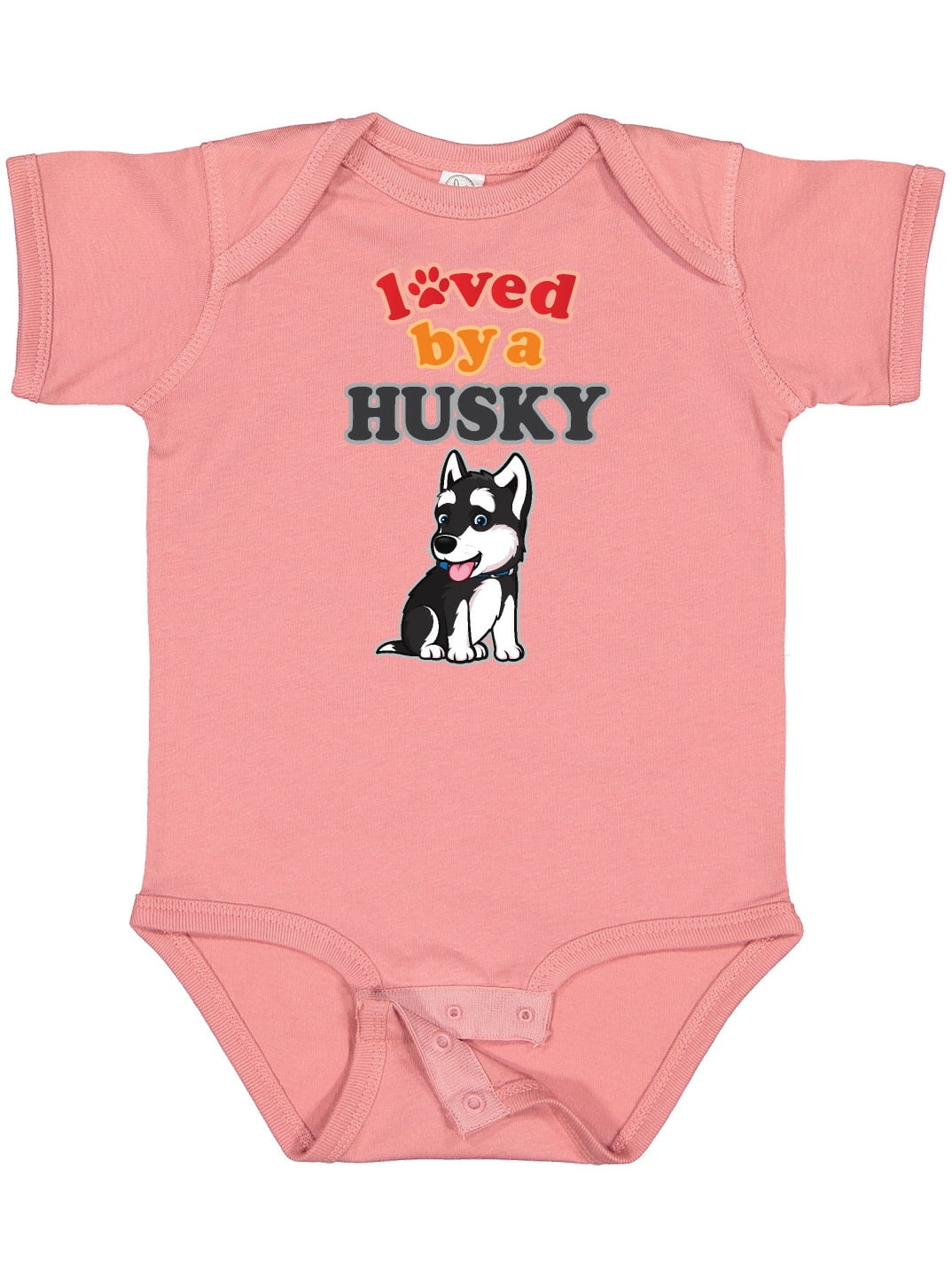 Inktastic Siberian Husky Dog Puppy Boys or Girls Baby Bodysuit ...