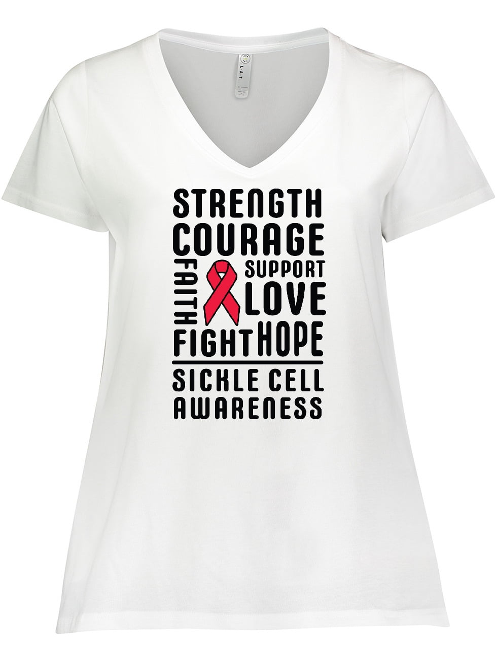 Inktastic Sickle Cell Awareness Strength Courage and Support Women's ...