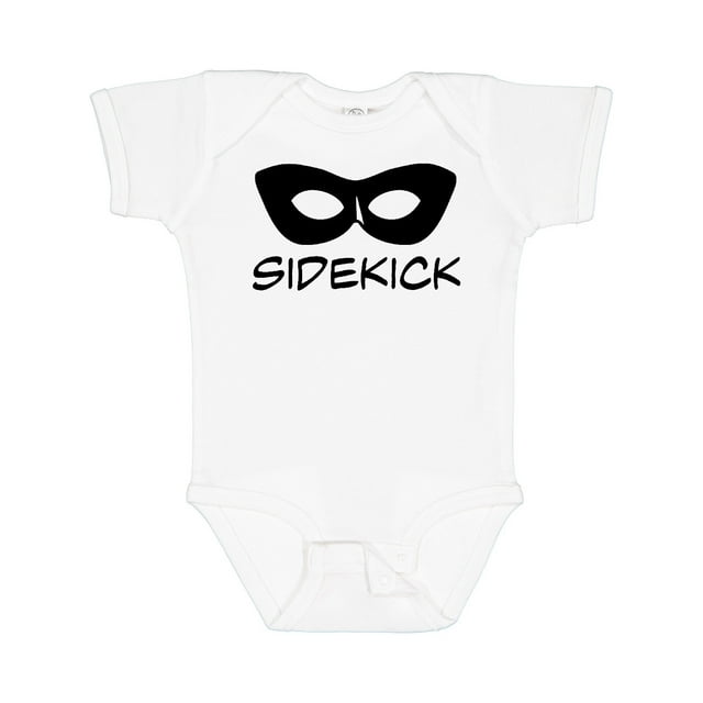 Inktastic Sidekick Kids Superhero Mask Boys or Girls Baby Bodysuit ...