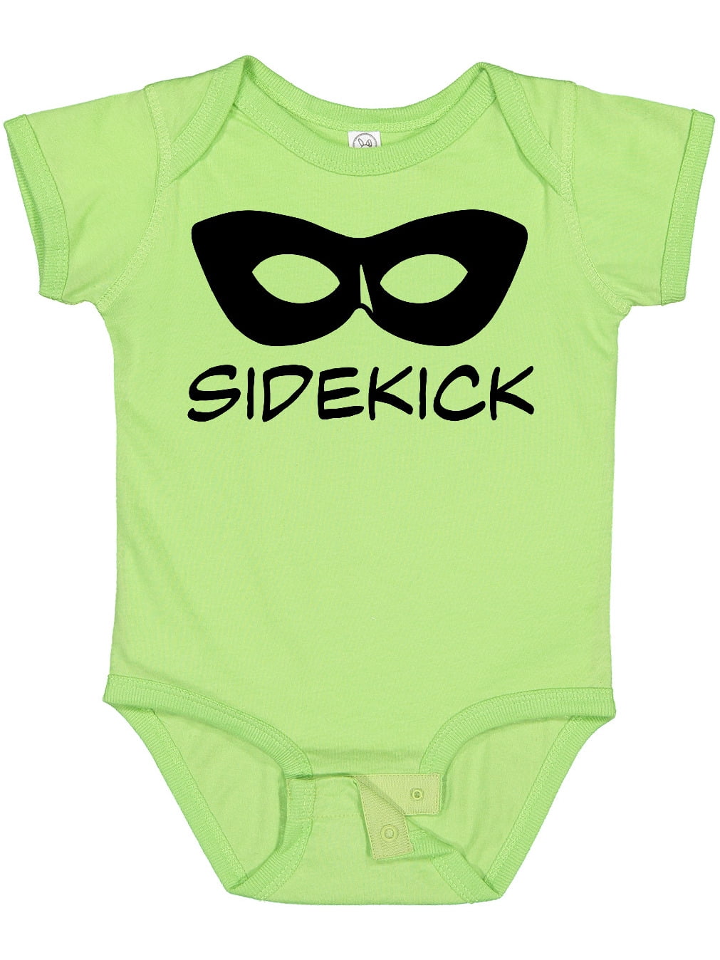 Inktastic Sidekick Kids Superhero Mask Boys or Girls Baby Bodysuit ...