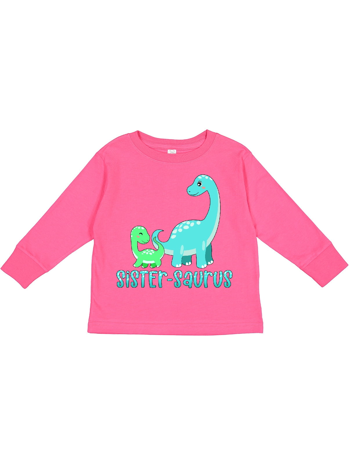Inktastic Sister-saurus Cute Brontosaurus Family Boys or Girls Long ...