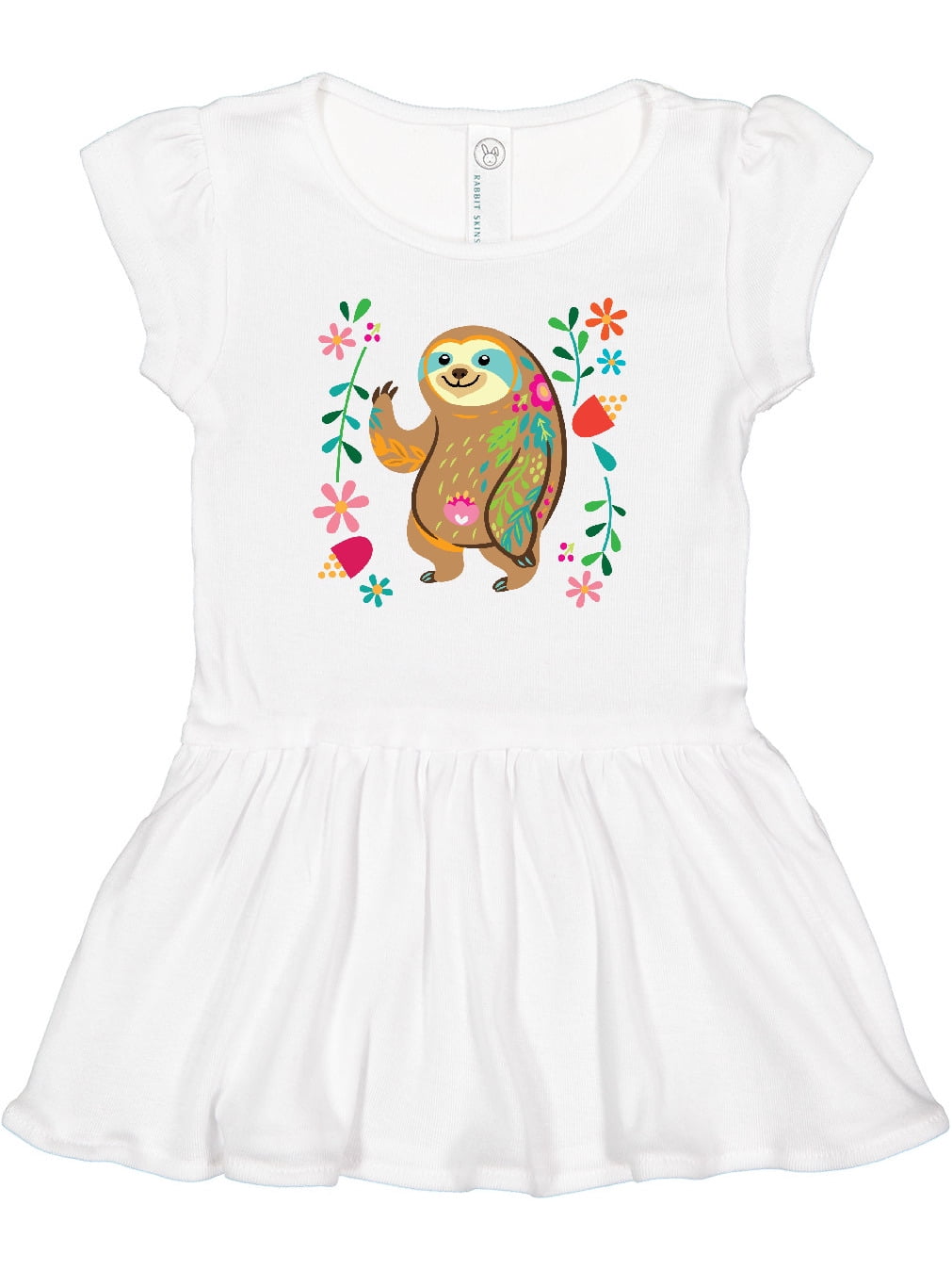 Inktastic Sloth Cute for Girls Girls Baby Dress - Walmart.com