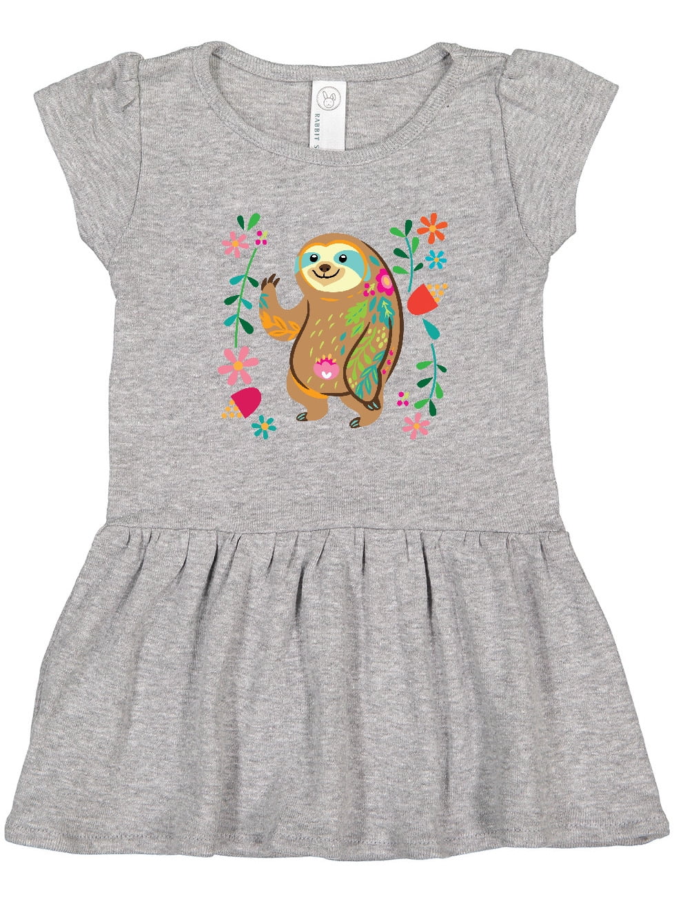 Inktastic Sloth Cute for Girls Girls Toddler Dress - Walmart.com