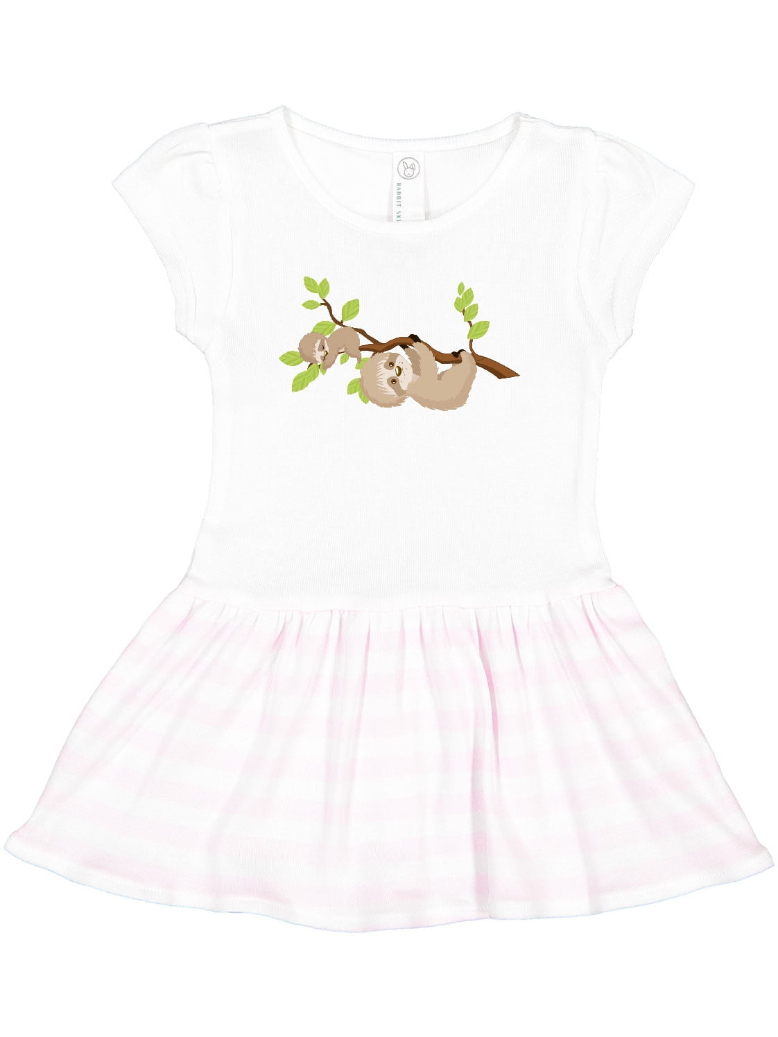 Inktastic Sloths on Tree Branch Girls Toddler Dress - Walmart.com