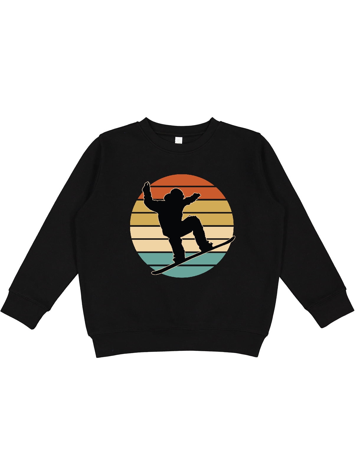 Inktastic Snowboarding Retro Sunset Snowboard Youth Sweatshirt ...