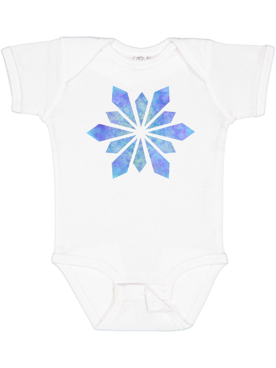 Inktastic Snowflake crystals diamonds Boys or Girls Baby Bodysuit ...