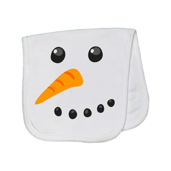 Inktastic Snowman Face Baby Burp Cloth - Walmart.com