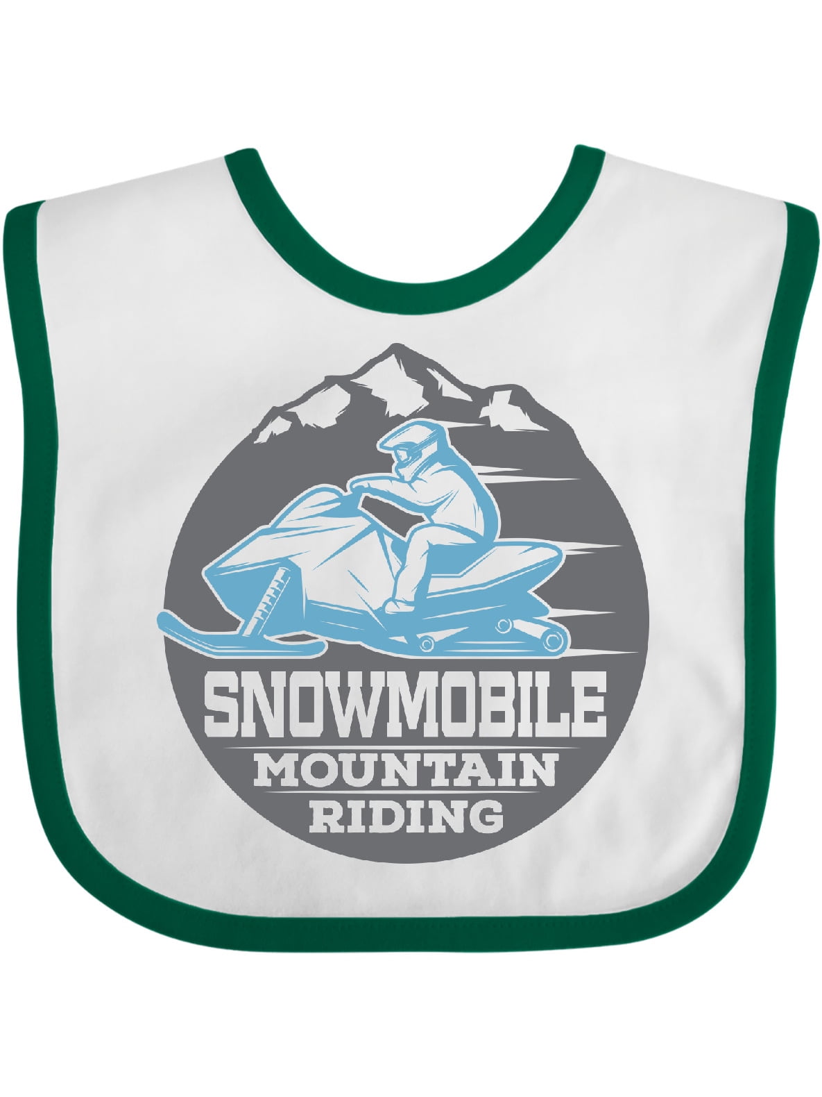 Inktastic Snowmobile Rider Mountain Riding Boys Baby Bib - Walmart.com