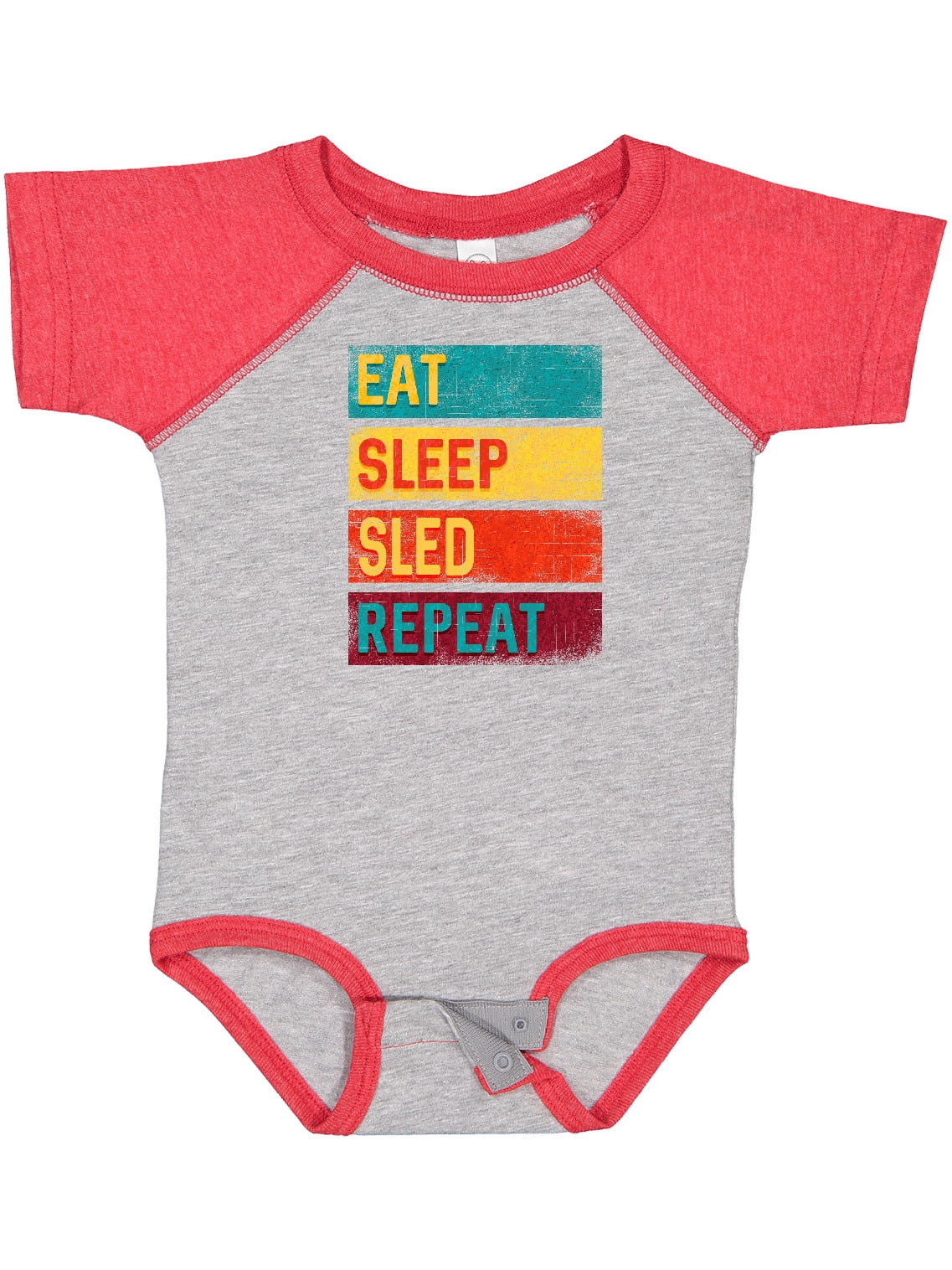 Inktastic Snowmobiling Eat Sleep Sled Repeat Boys or Girls Baby ...