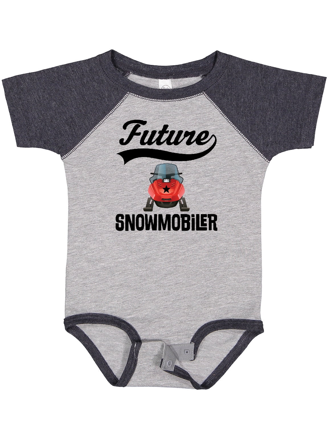 Inktastic Snowmobiling Future Snowmobiler Boys or Girls Baby Bodysuit ...
