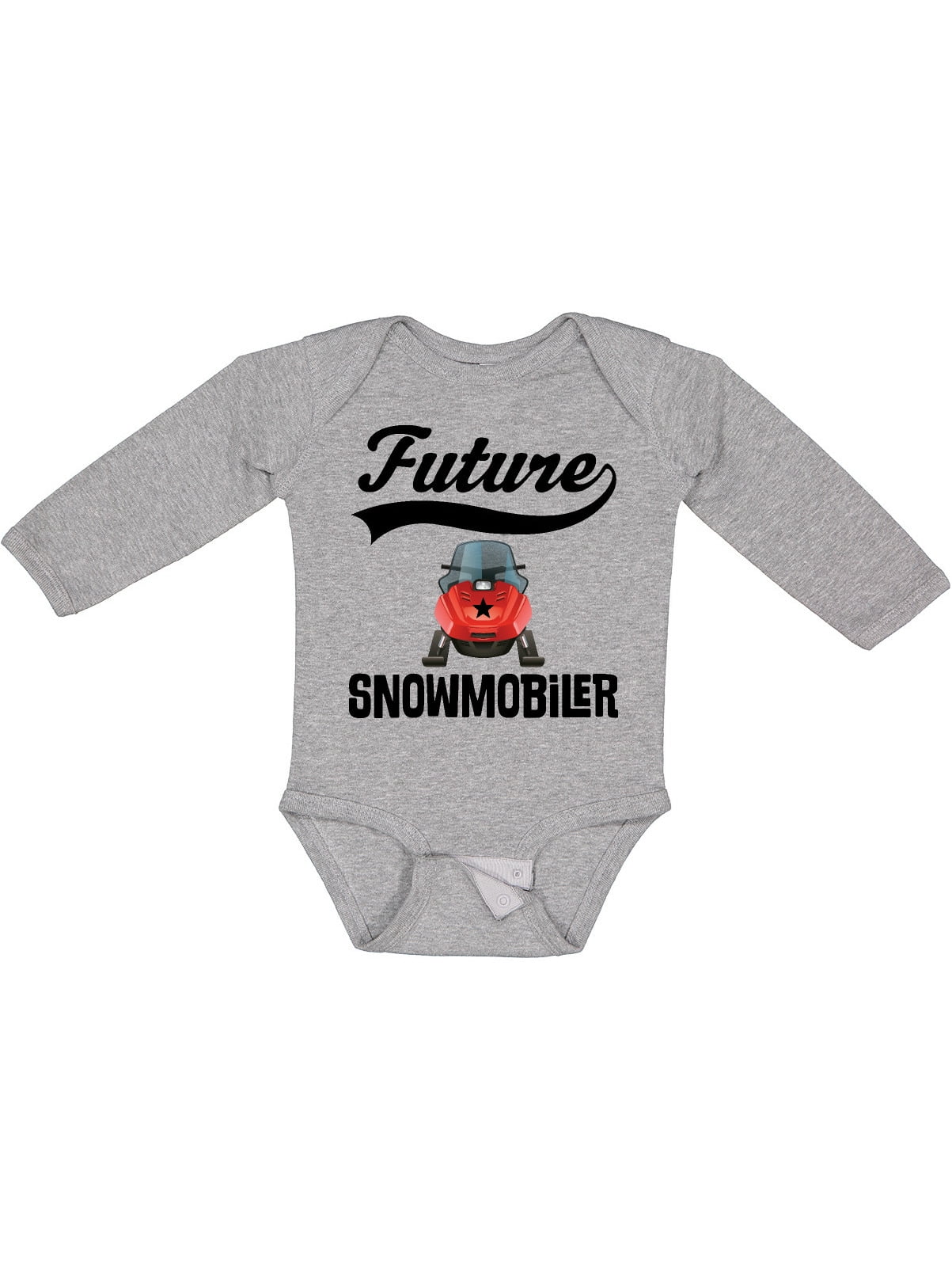Inktastic Snowmobiling Future Snowmobiler Boys or Girls Long Sleeve ...