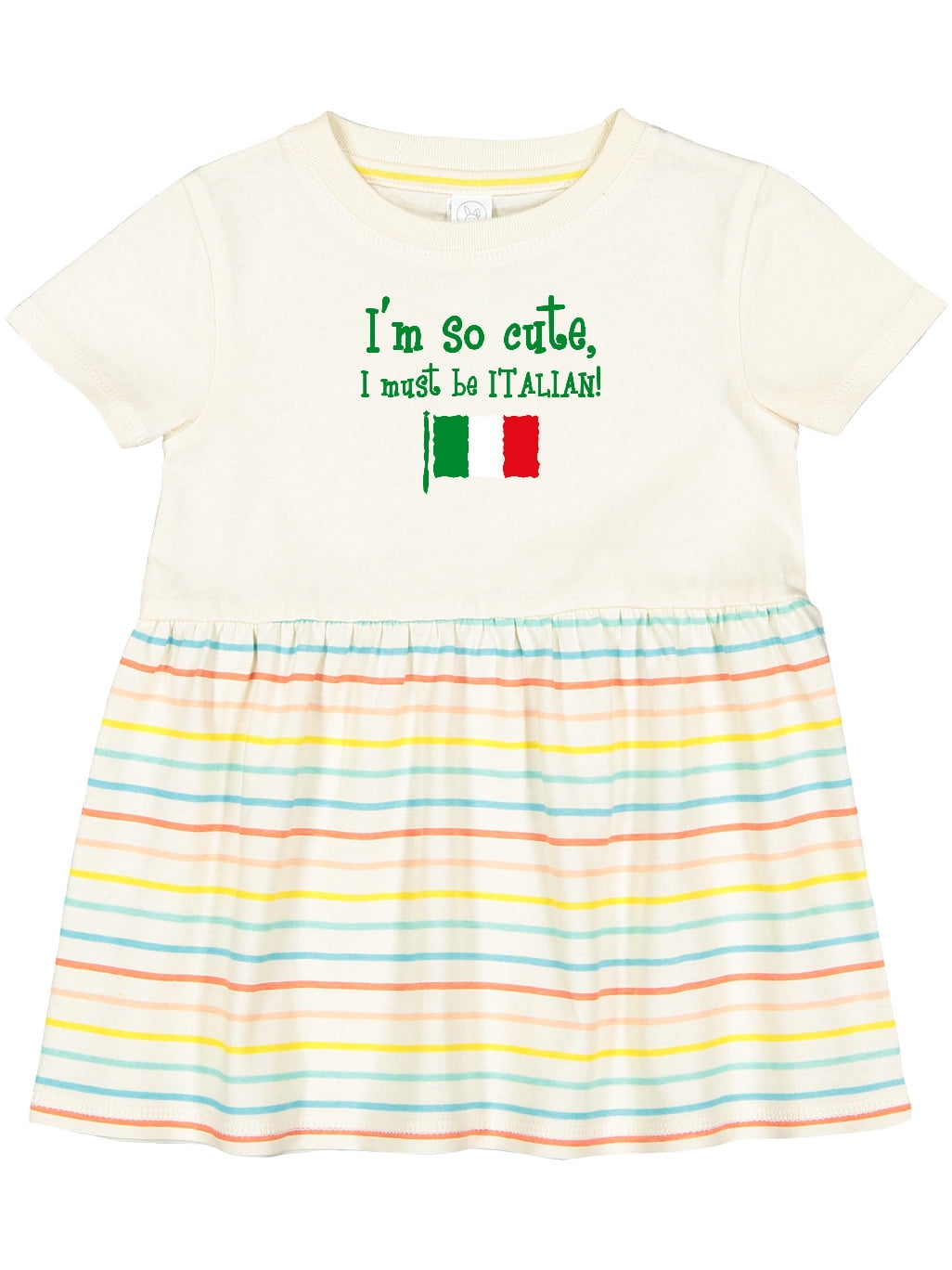 Inktastic So Cute Italian Girls Baby Dress - Walmart.com