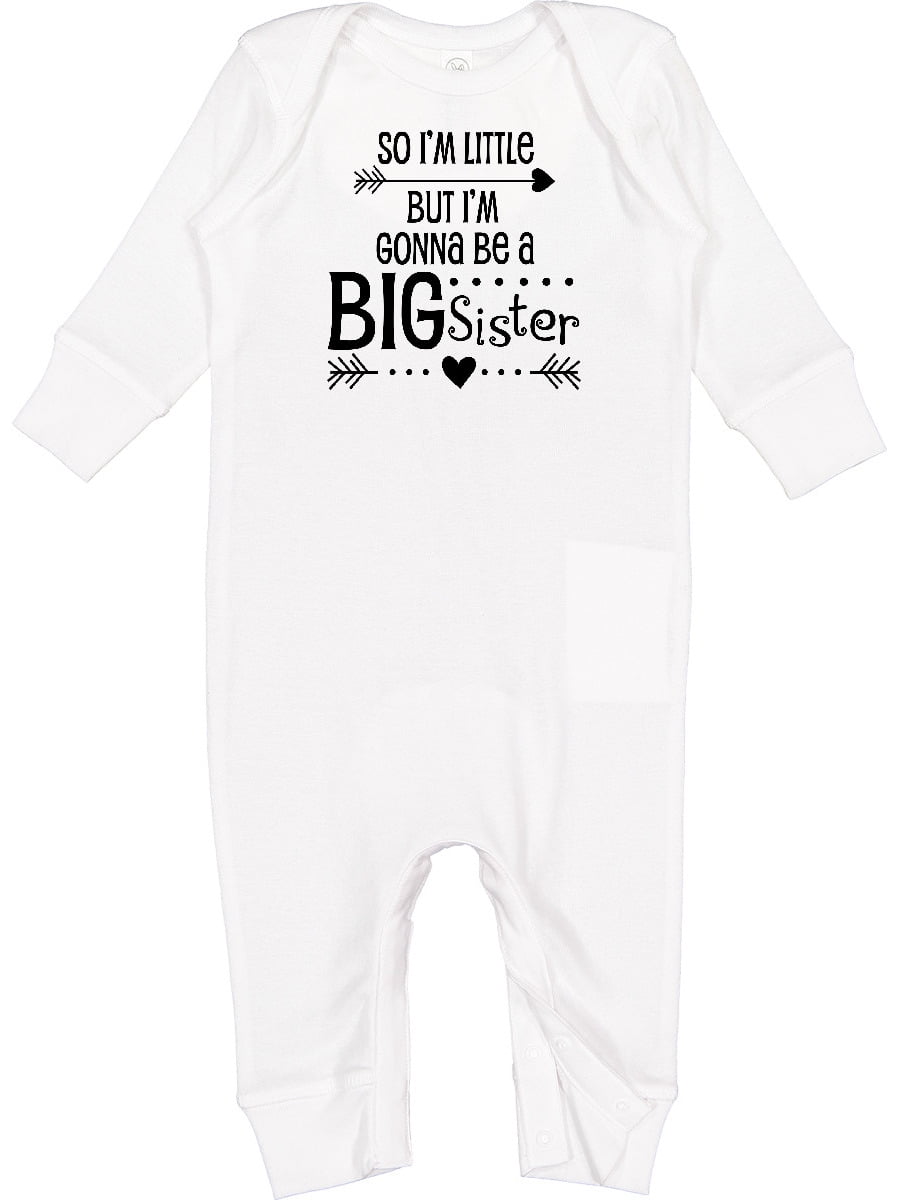 Inktastic So I'm Little, but I'm Gonna Be a Big Sister Baby Romper ...