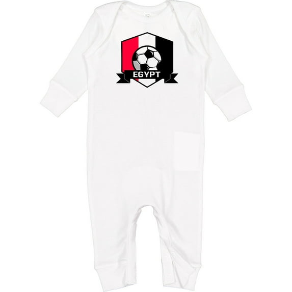 Inktastic Soccer Egypt Flag Banner Baby Romper Coveralls - Walmart.com
