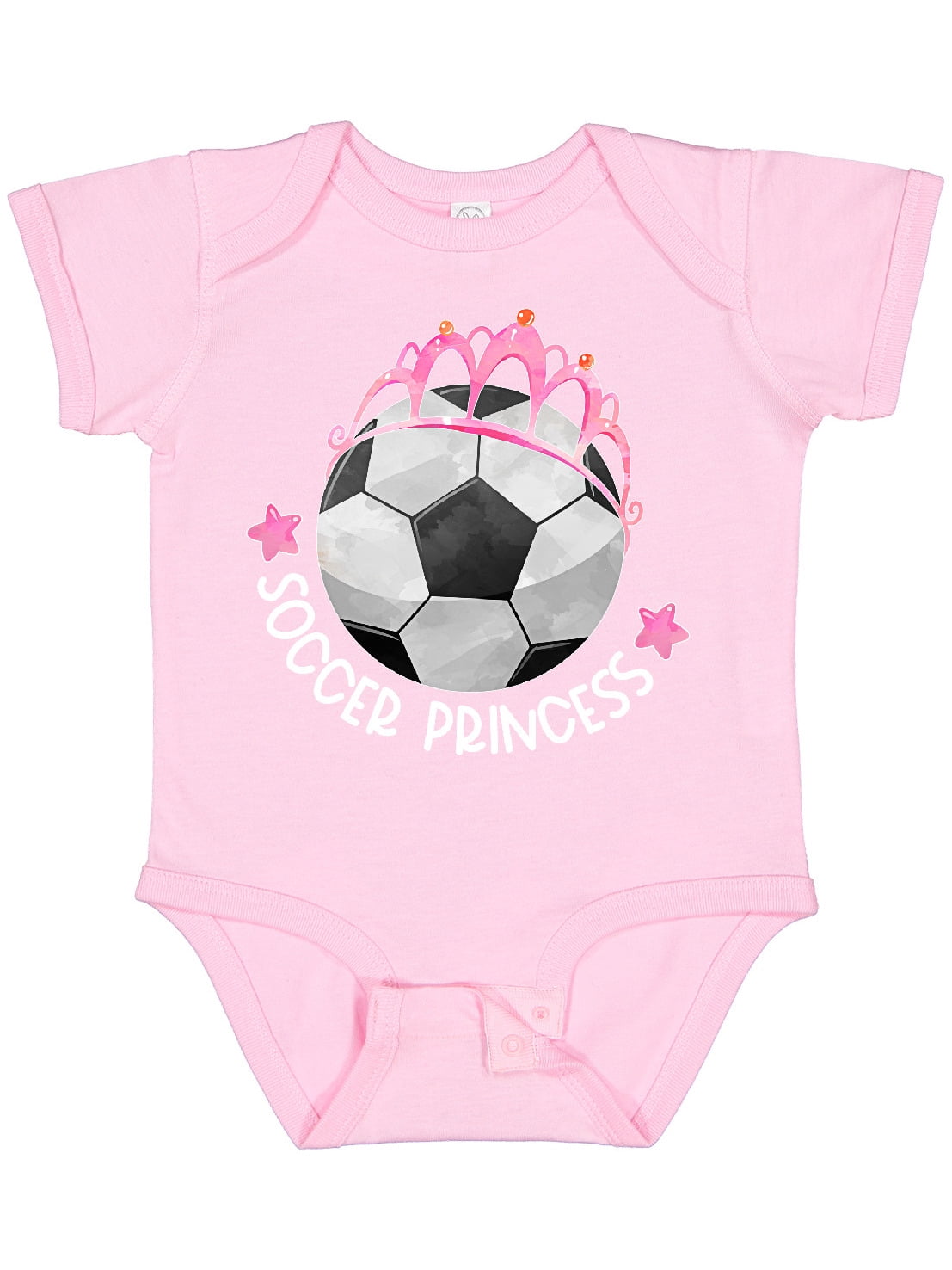 Inktastic Soccer Princess- Tiara Girls Baby Bodysuit - Walmart.com