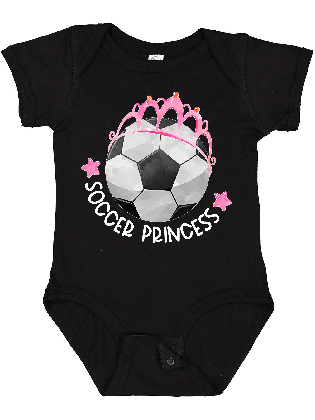 Inktastic Soccer Princess- Tiara Girls Baby Bodysuit - Walmart.com