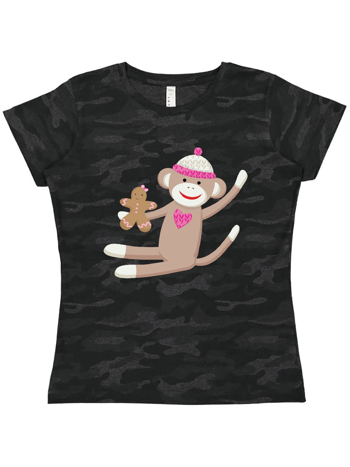 Inktastic Sock Monkey Gingerbread Women's T-Shirt - Walmart.com