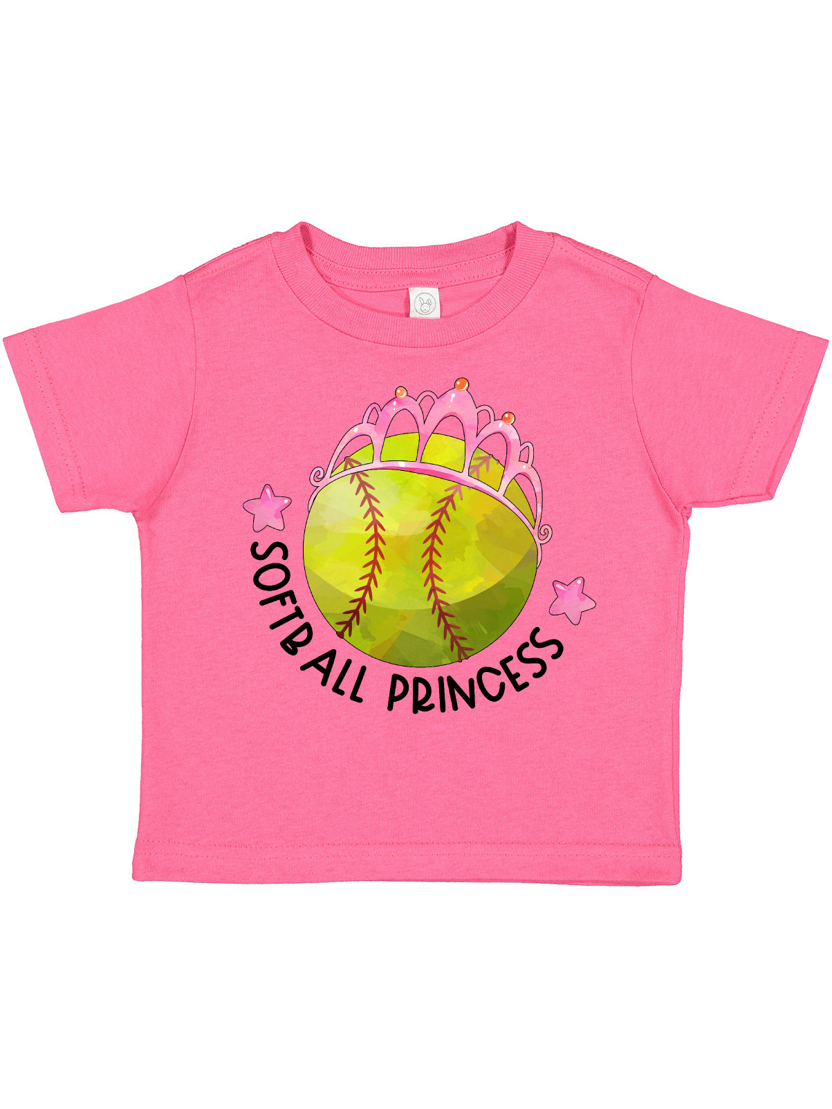 Inktastic Softball Princess- Tiara Girls Toddler T-Shirt - Walmart.com