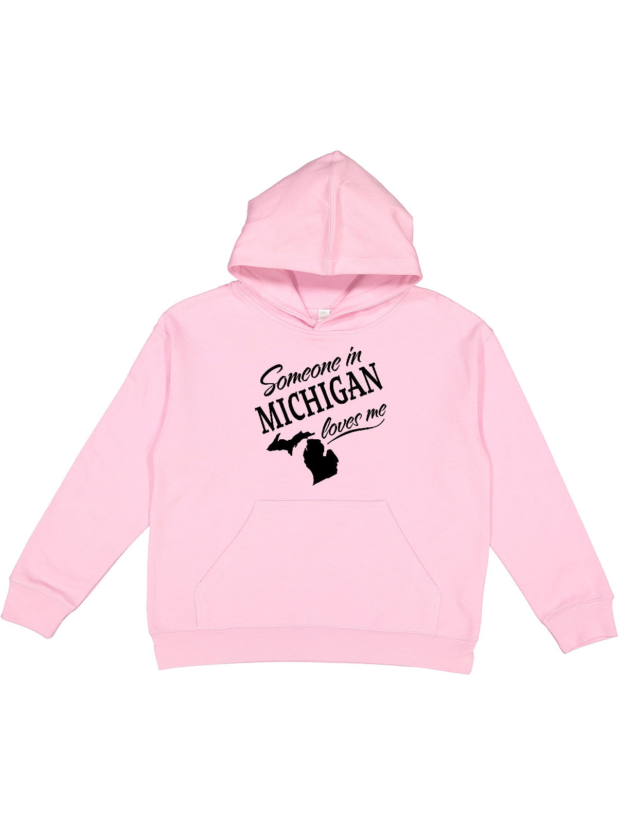 Inktastic Someone in Michigan Loves Me Youth Hoodie Sweatshirt ...