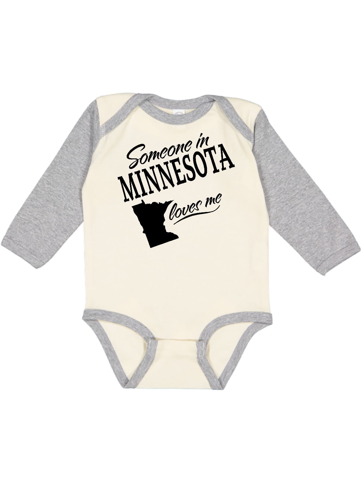 Inktastic Someone in Minnesota Loves Me Boys or Girls Long Sleeve Baby ...