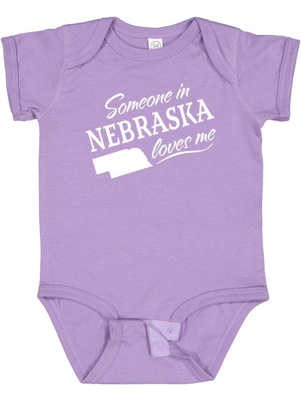 Inktastic Someone in Nebraska Loves Me Boys or Girls Baby Bodysuit ...