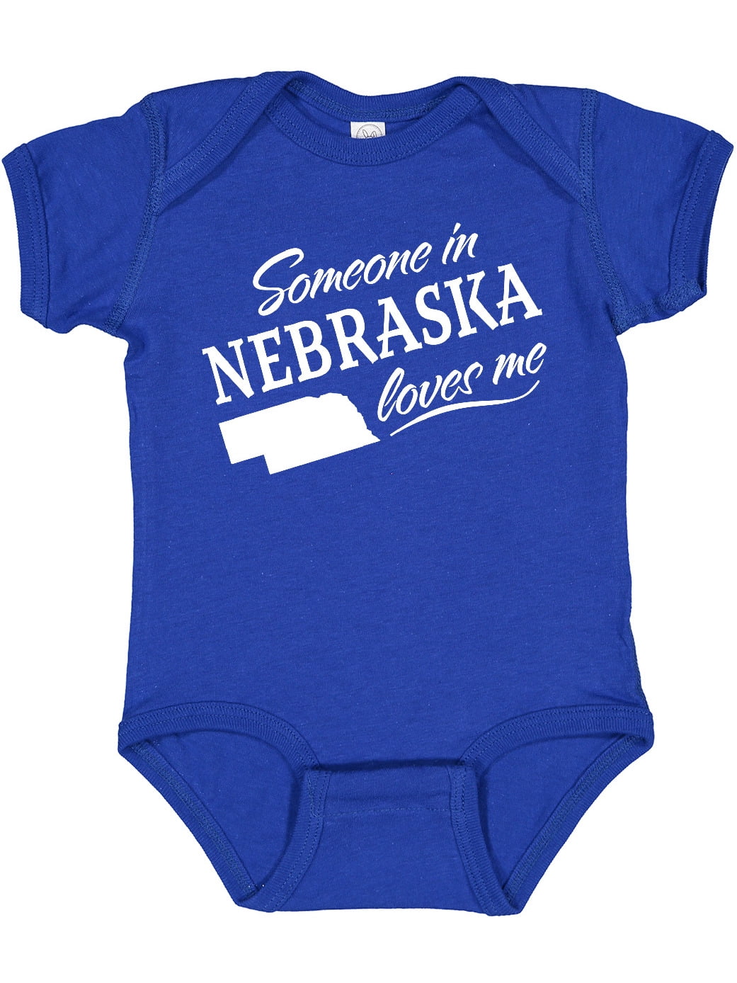 Inktastic Someone in Nebraska Loves Me Boys or Girls Baby Bodysuit ...