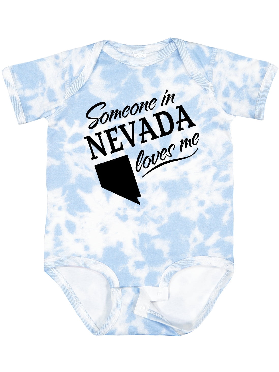 Inktastic Someone in Nevada Loves Me Boys or Girls Baby Bodysuit ...