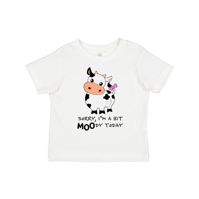 Inktastic Sorry, I'm a Bit MOOdy Today Cute Cow Pun Boys or Girls ...