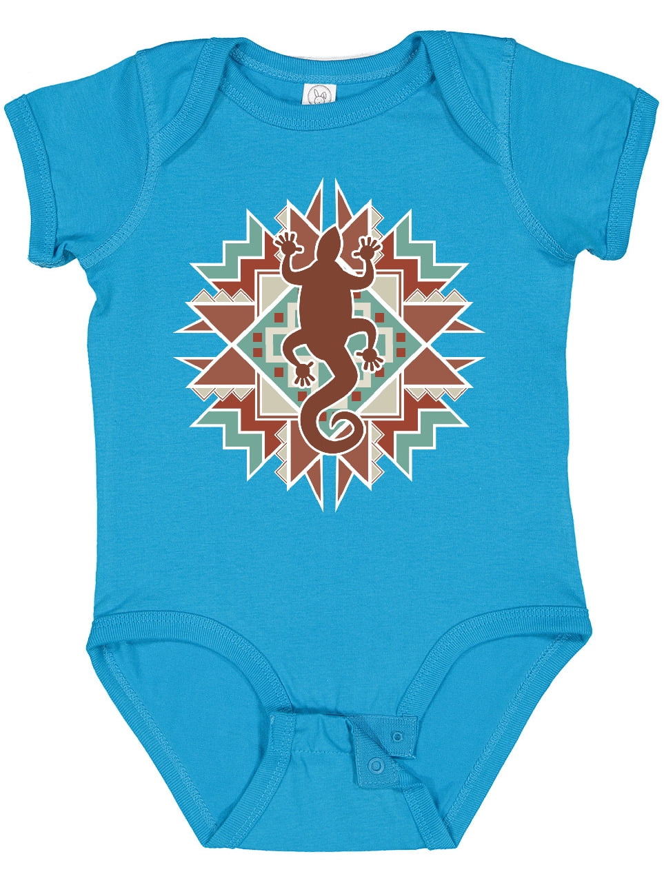 Inktastic Southwestern Native Pattern Lizard Boys or Girls Baby ...