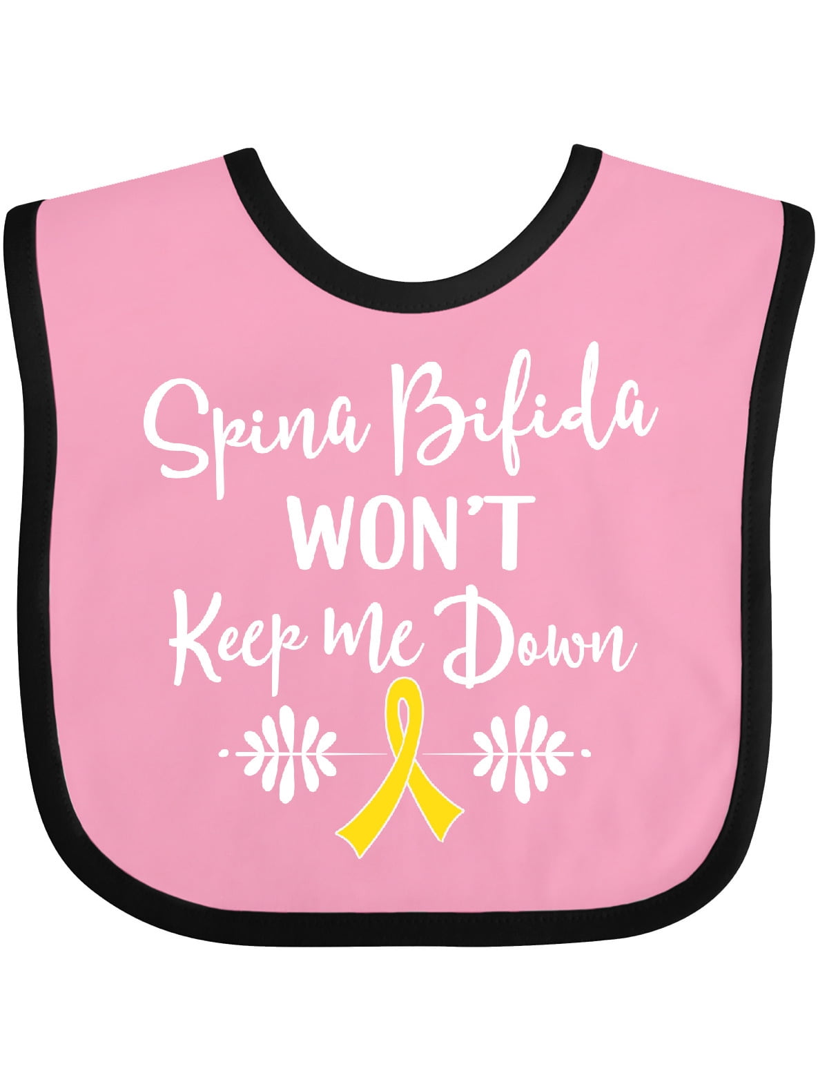 Inktastic Spina Bifida Awareness Message Ribbon Boys or Girls Baby Bib - Walmart.com