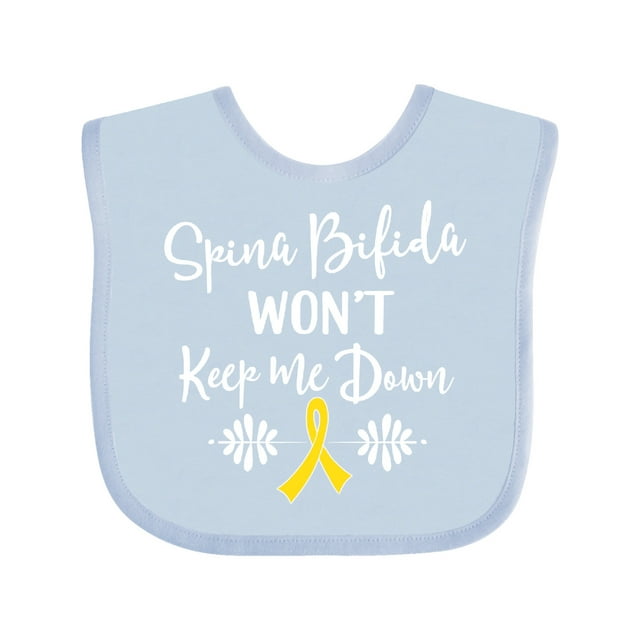 Inktastic Spina Bifida Awareness Message Ribbon Boys or Girls Baby Bib - Walmart.com