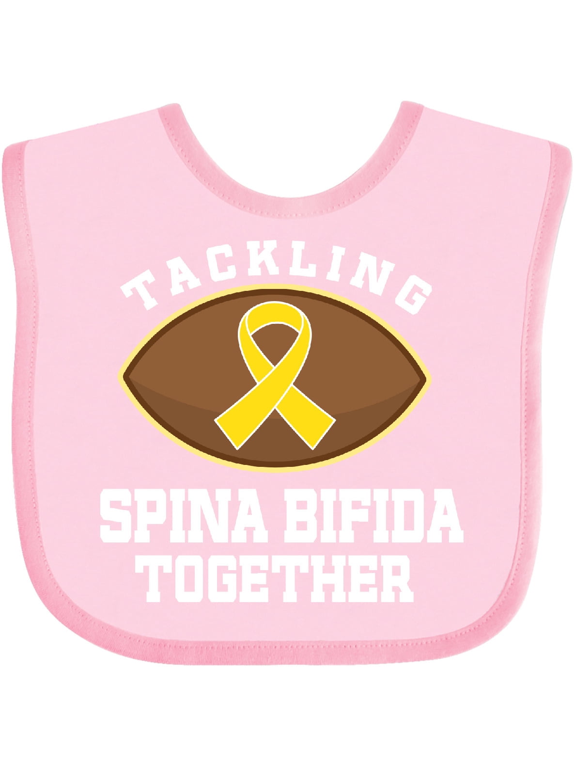 Inktastic Spina Bifida Awareness Ribbon Boys or Girls Baby Bib ...