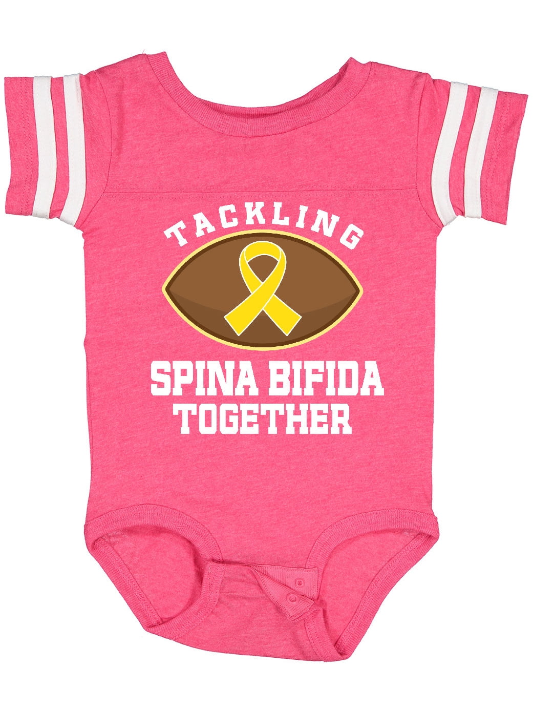 Inktastic Spina Bifida Awareness Ribbon Boys or Girls Baby Bodysuit ...