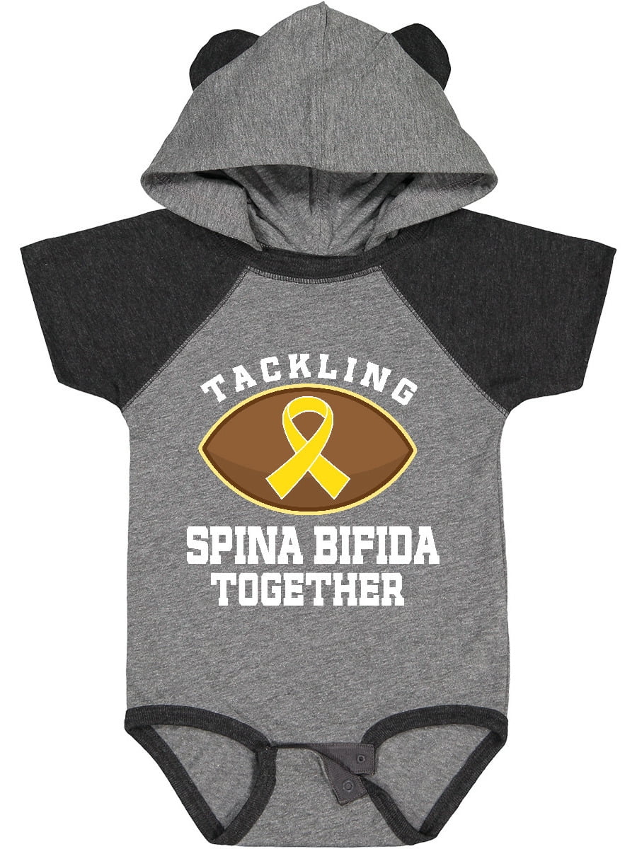 Inktastic Spina Bifida Awareness Ribbon Boys or Girls Baby Bodysuit ...