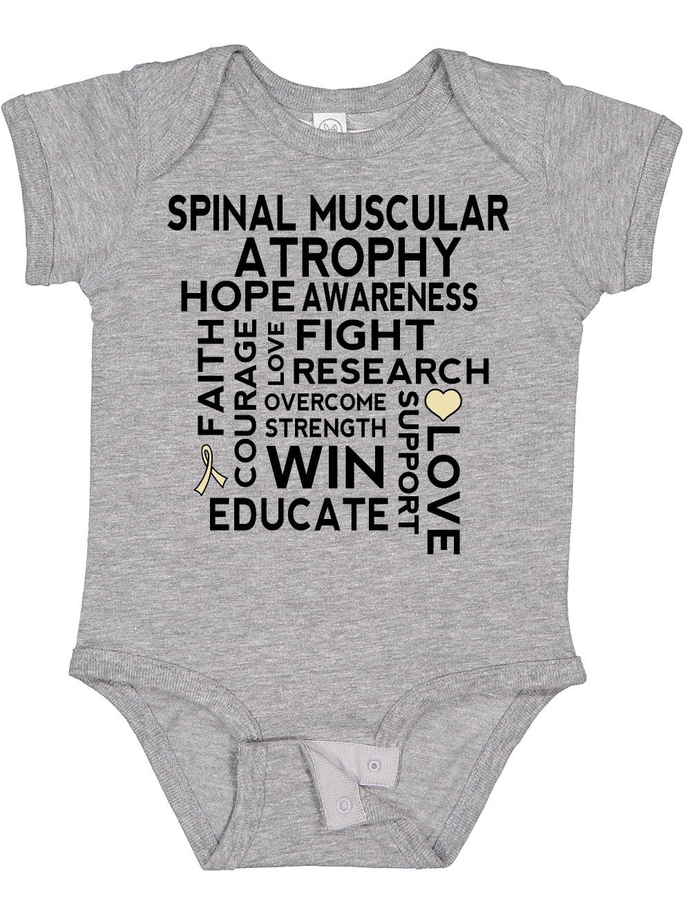 Inktastic Spinal Muscular Atrophy Awareness Boys or Girls Baby Bodysuit ...