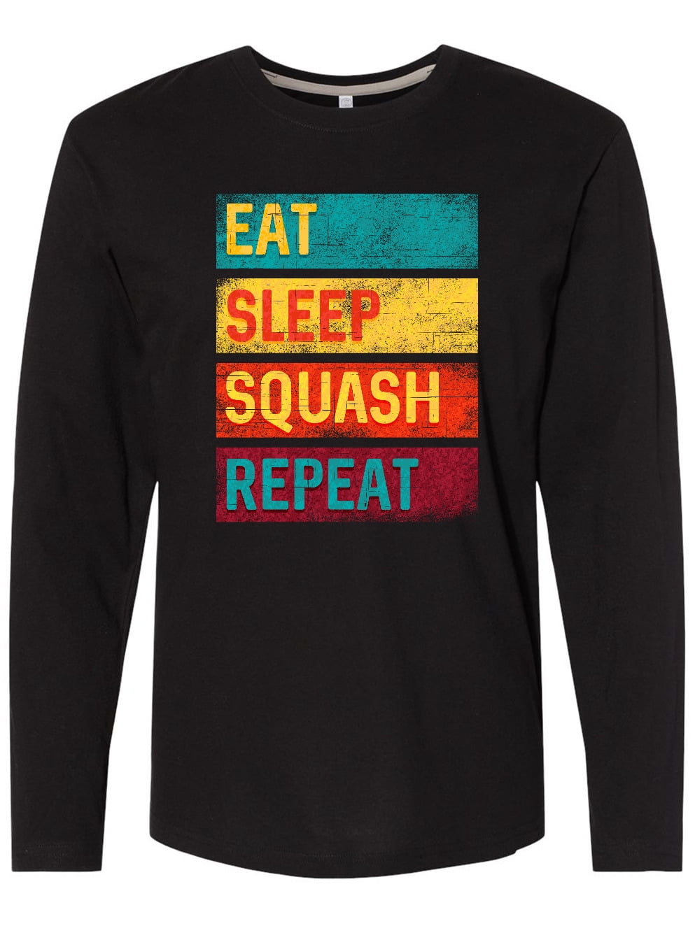 Inktastic Squash Player Eat Sleep Squash Repeat Long Sleeve T-Shirt ...