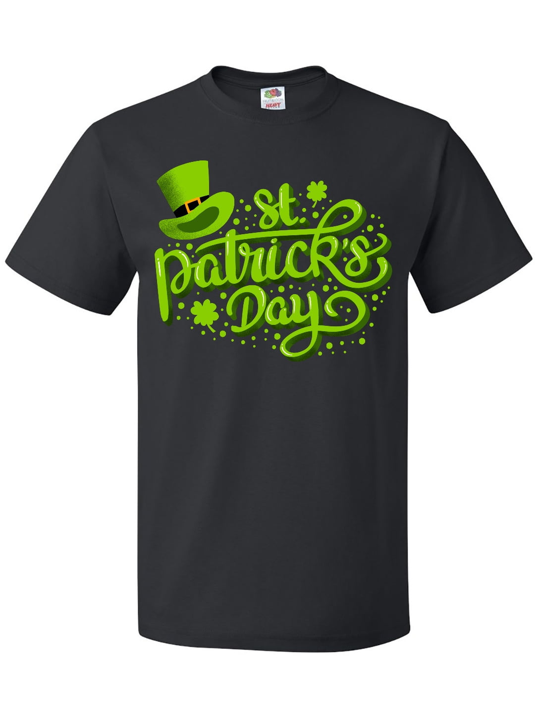 Inktastic St. Patrick's Day Hand Lettering with Green Top Hat T-Shirt ...