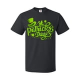 Inktastic St. Patrick's Day Hand Lettering with Green Top Hat T-Shirt ...