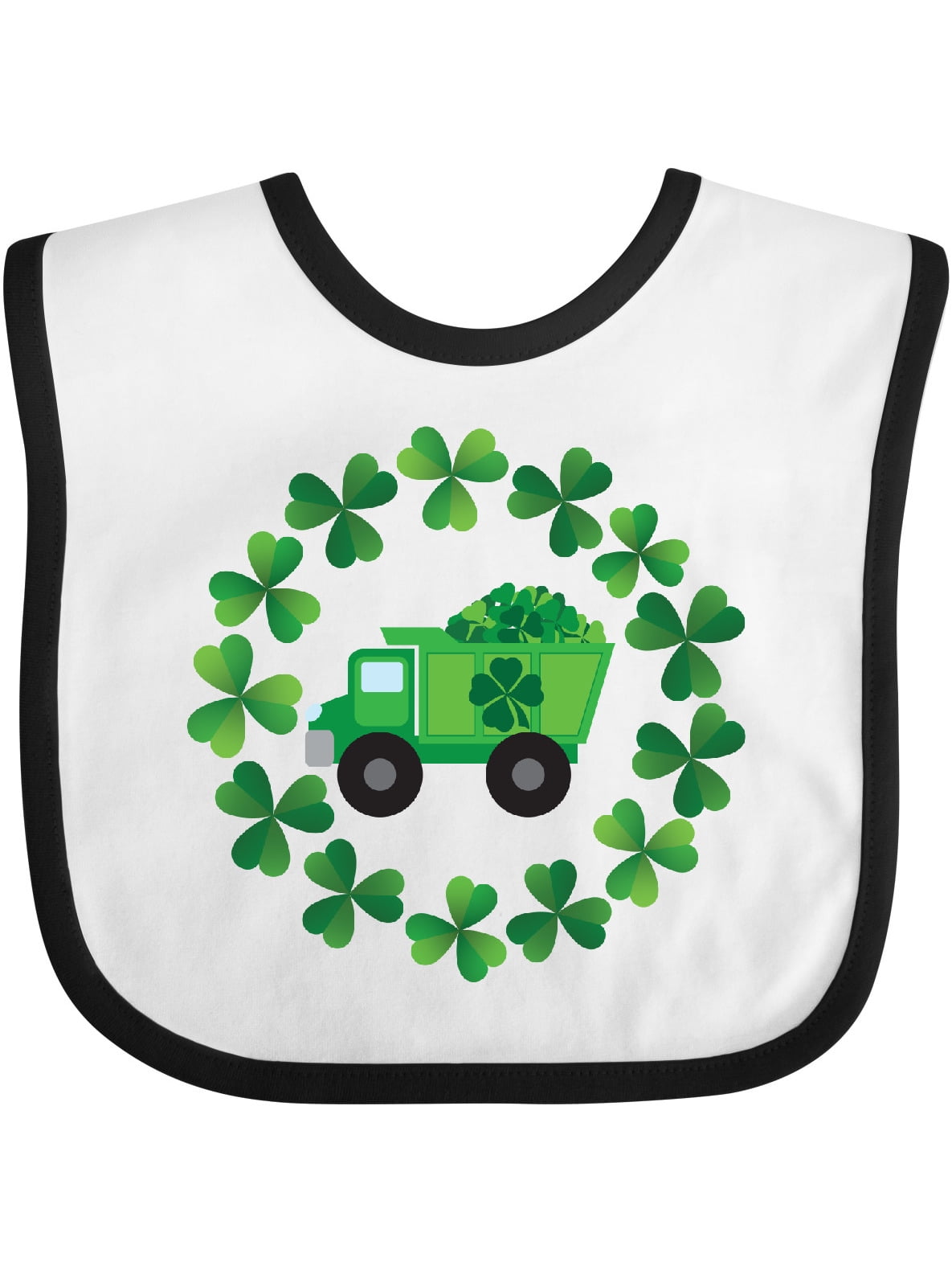 Inktastic St Patricks Day Shamrock Truck Boys Baby Bib - Walmart.com