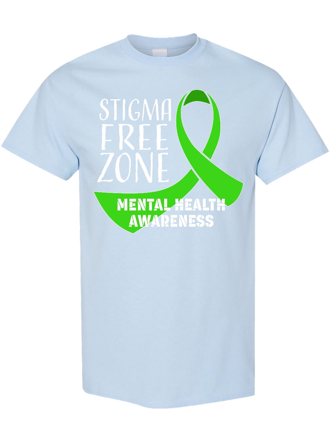 Inktastic Stigma Free Zone Mental Health Awareness T-Shirt - Walmart.com