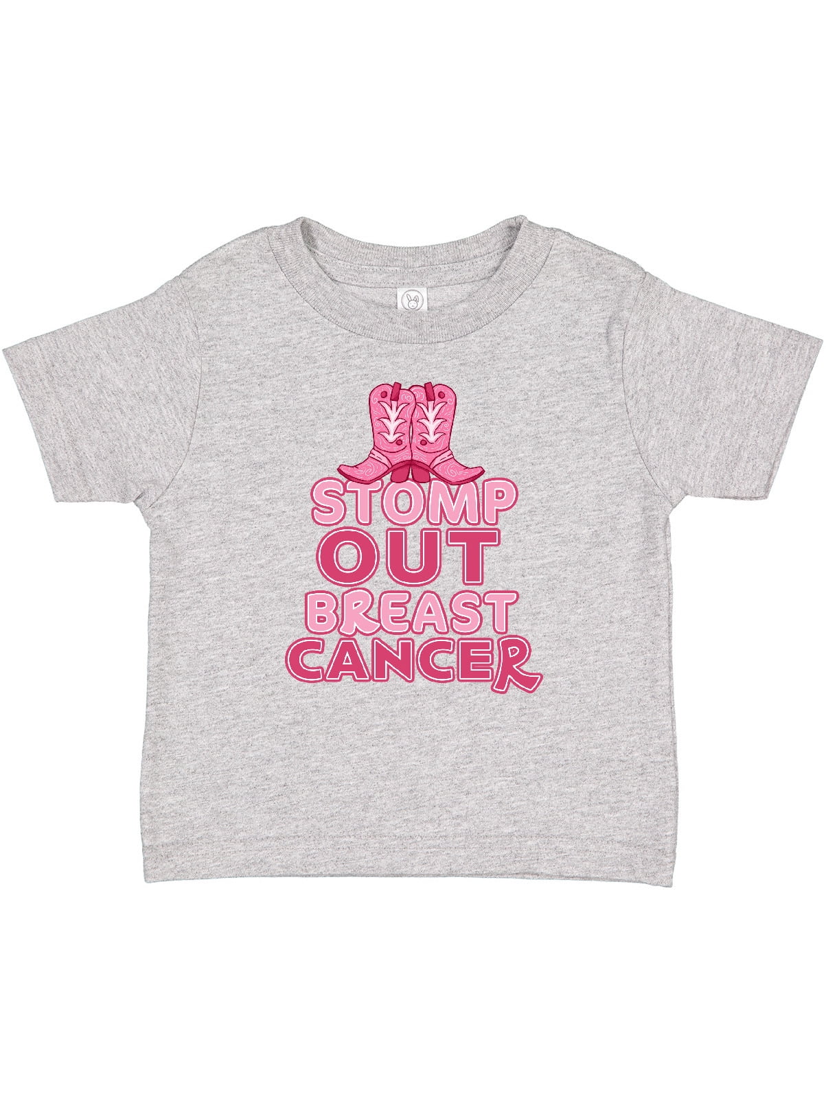 Inktastic Stomp Out Breast Cancer with Pink Cowgirl Boots Boys or Girls ...