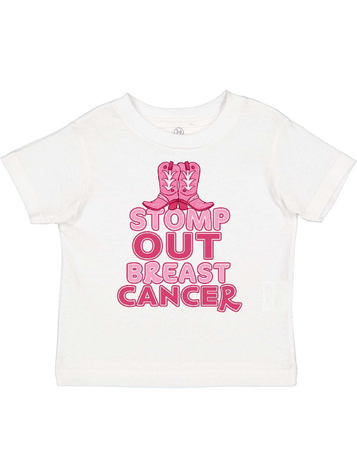 Inktastic Stomp Out Breast Cancer with Pink Cowgirl Boots Boys or Girls ...