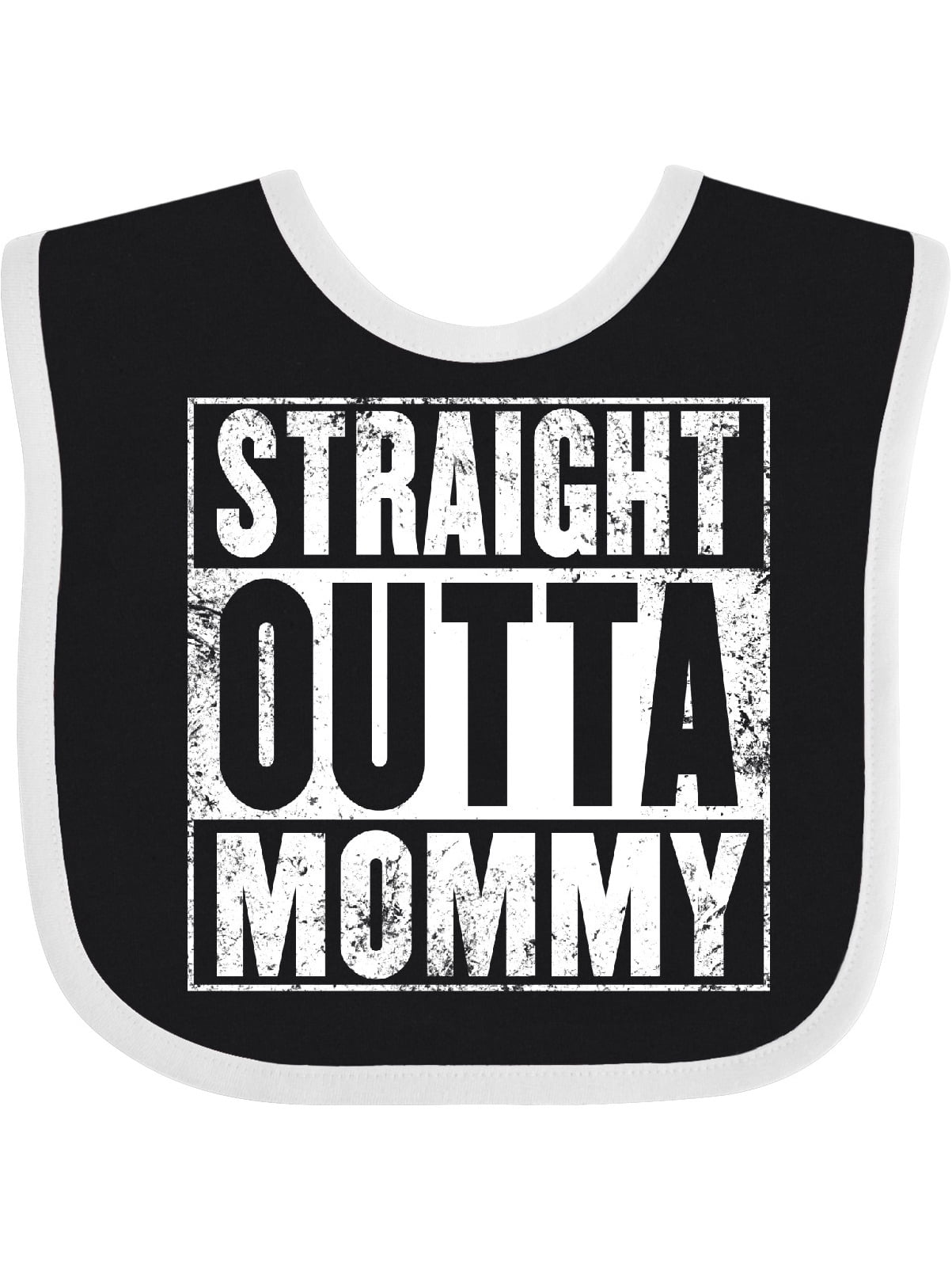 Inktastic Straight Outta Mommy Funny Gift Baby Boy or Baby Girl Bib ...