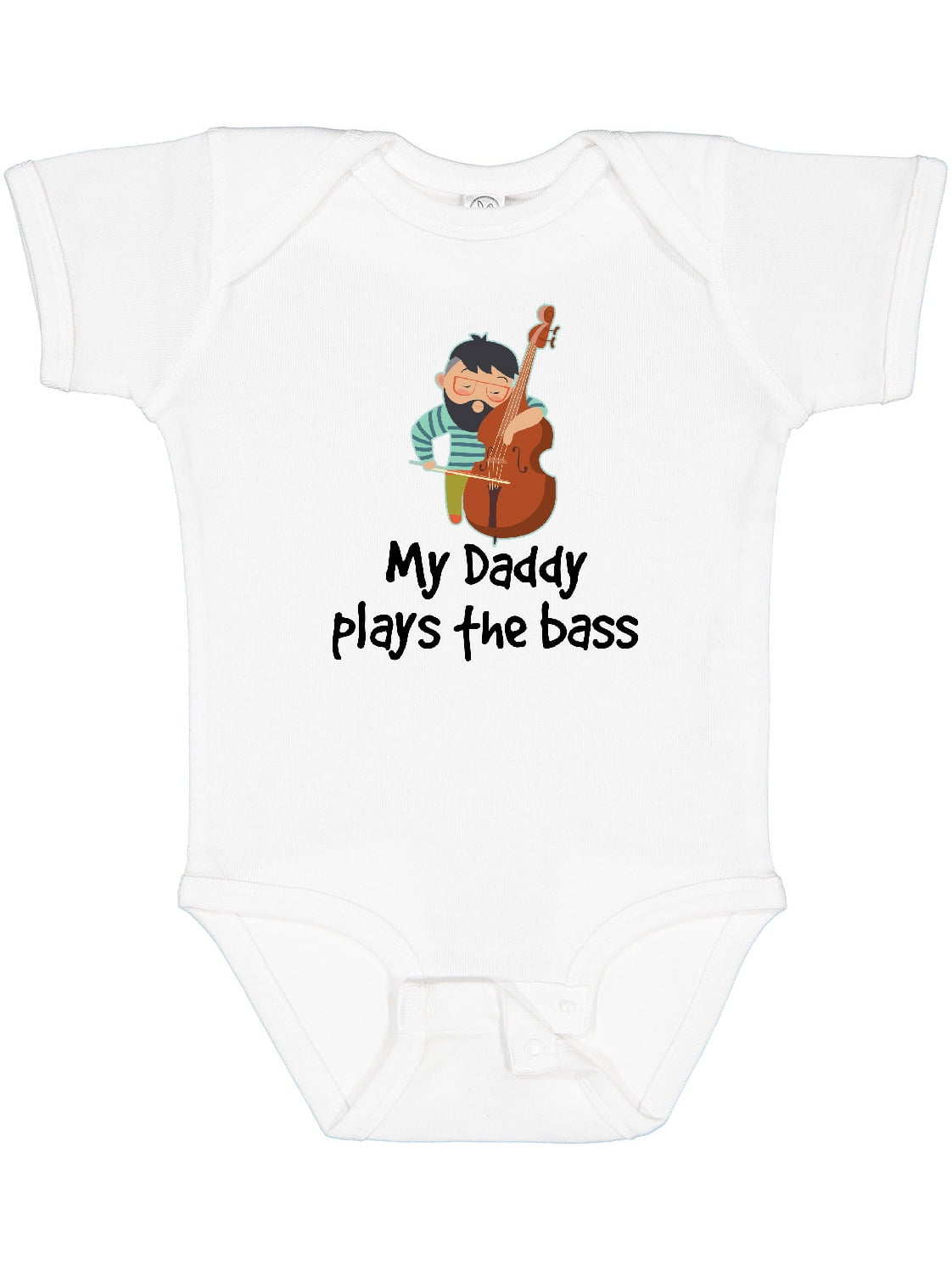Inktastic String Bass My Daddy Plays the Bass Boys or Girls Baby ...